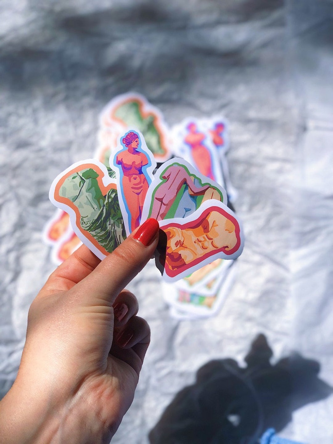 Greek Statue Sticker 4 Pack: Matte Vinyl Art Stickers - Etsy