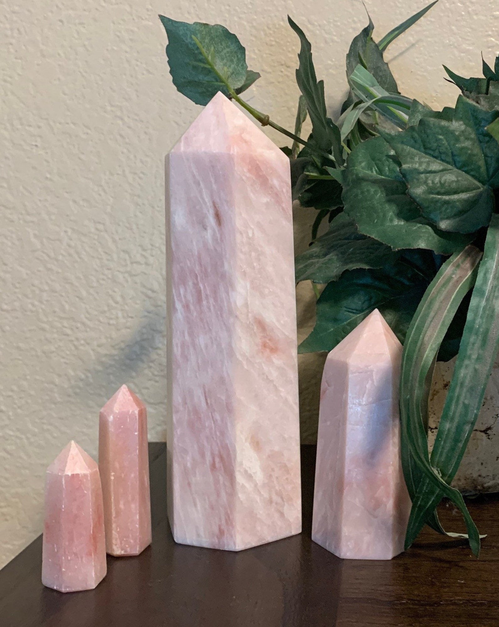 Pink Opal • Crystals • PINK OPAL Towers • Pink Opal Points • Crystal ...