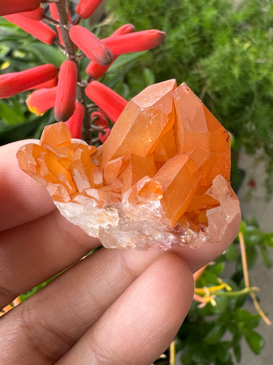 Tangerine Quartz These Are All Natural, Raw Tangerine Quartz Crystal ...