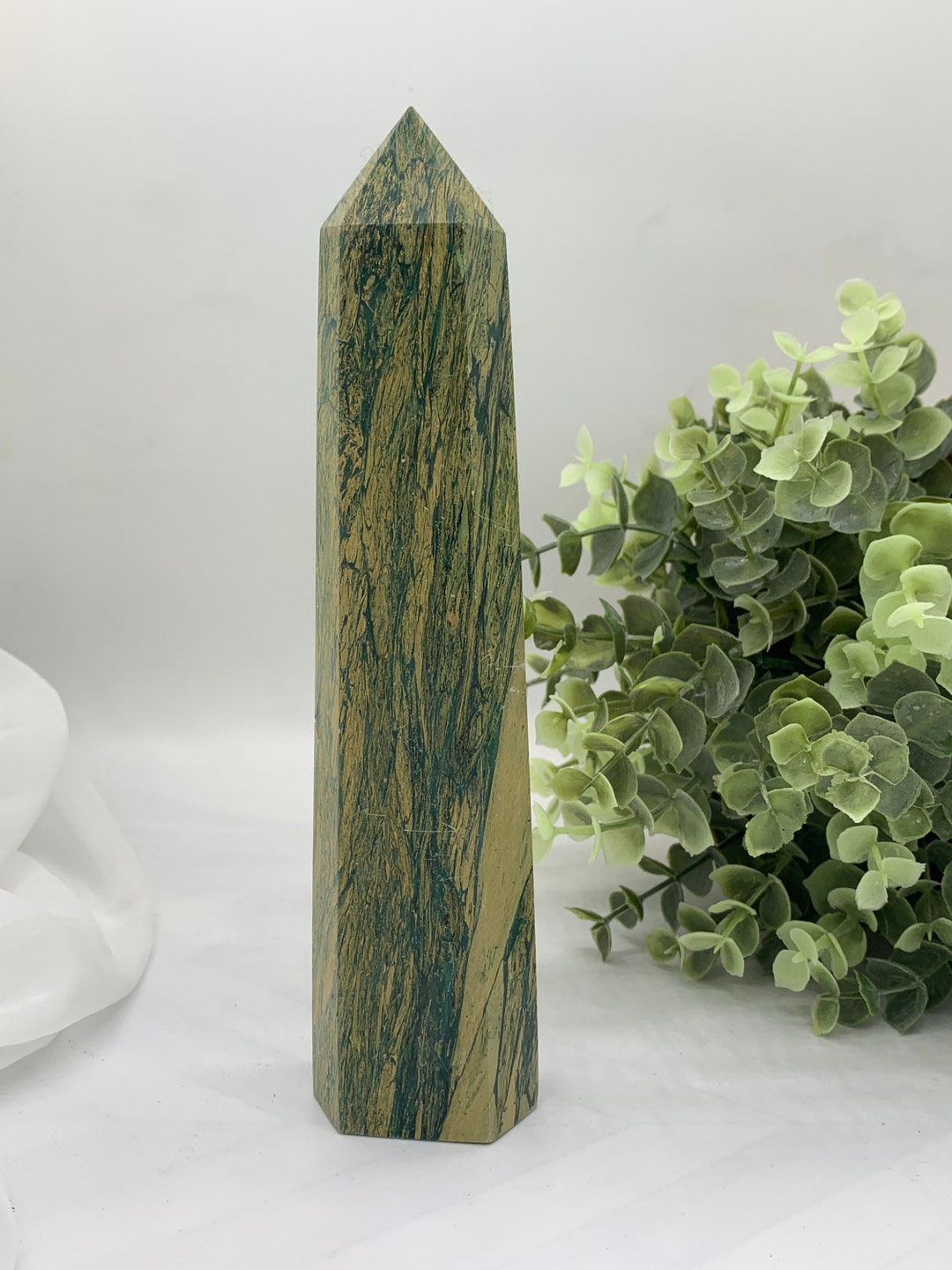 Chrysoprase in Yellow Jasper • Yellow Phoenix Stone • Yellow Jasper ...
