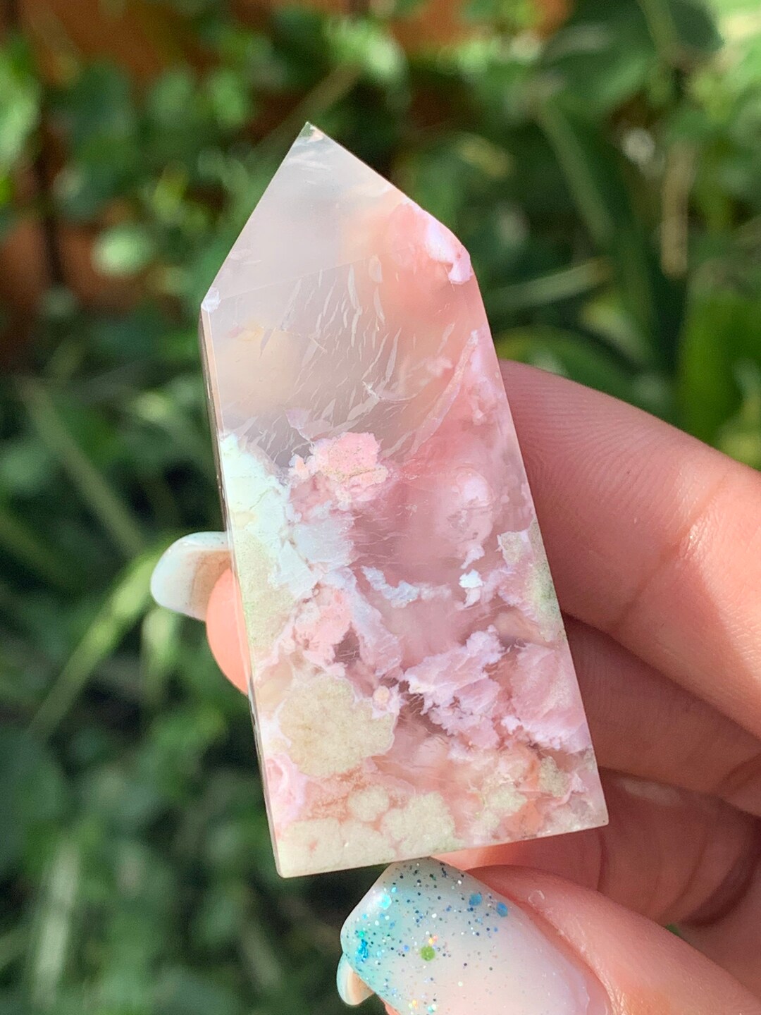 Flower Agate • Flower Agate Towers • FLOWER AGATE Points • Sakura ...