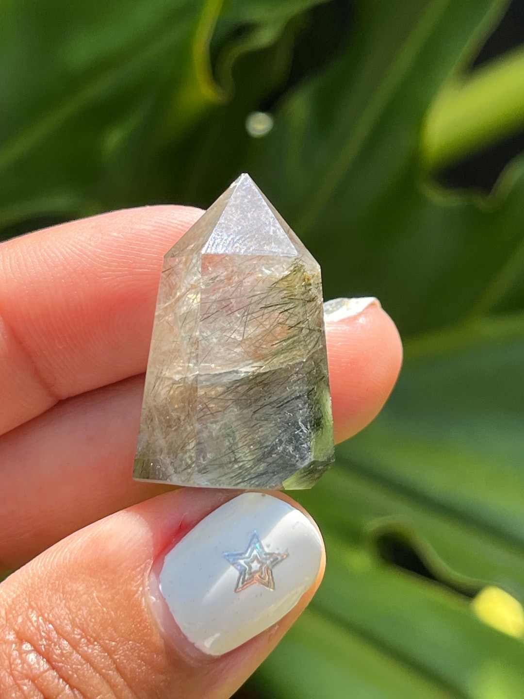 Green Rutile • Green Rutilated Quartz • Mini Rutilated Quartz Crystal ...