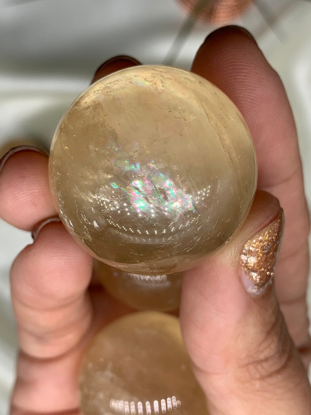 Honey Calcite Spheres - Etsy