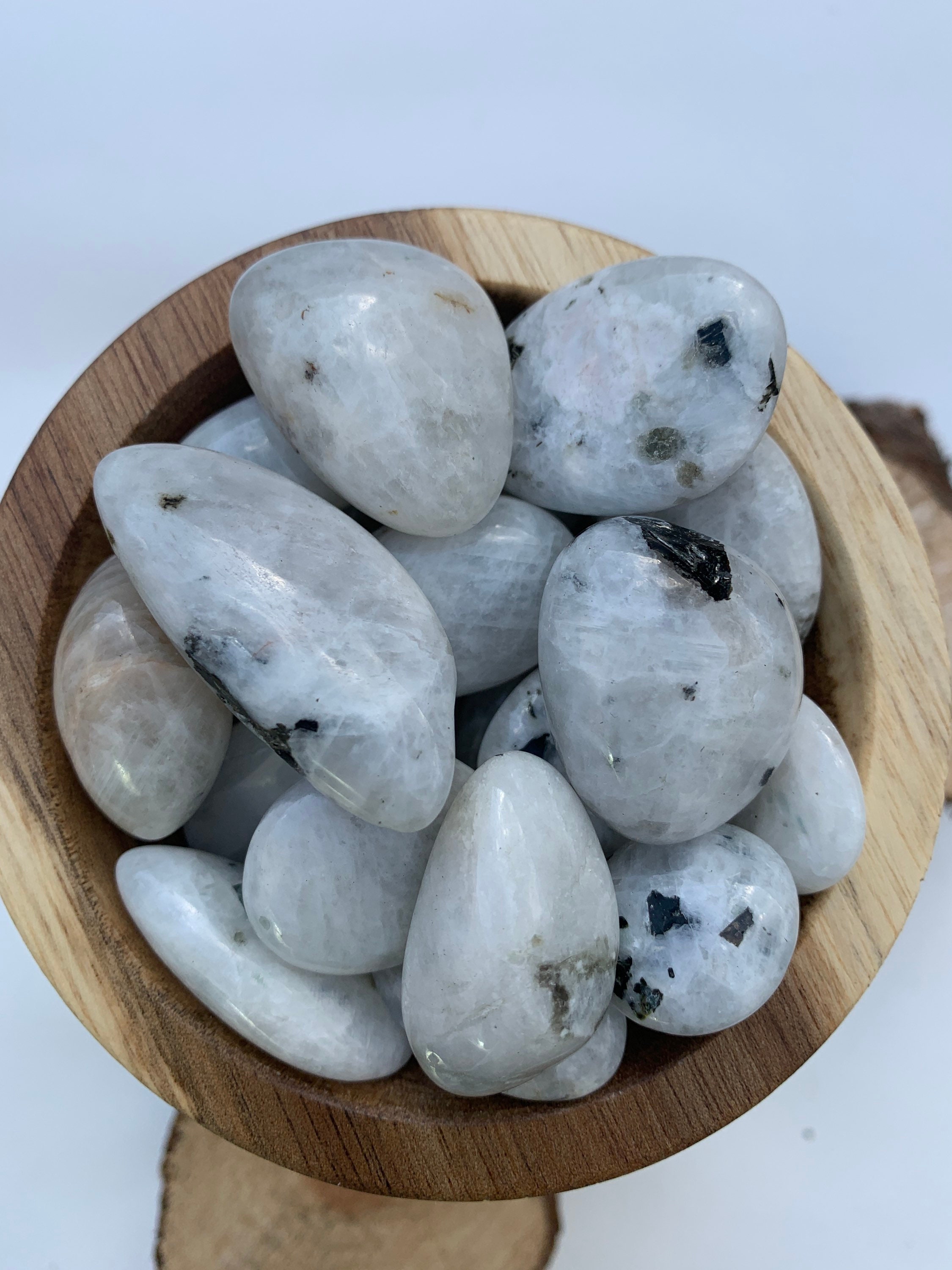 Rainbow Moonstone Tumbled Stones | Etsy