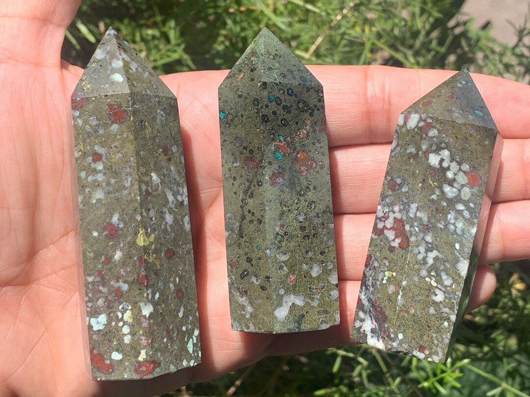 Natural Copper Speckled in Jasper Crystal Towers Copper in - Etsy France