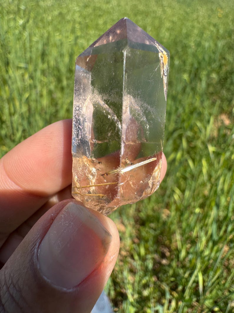 Rutile • Rutilated • High Grade Golden Rutilated Quartz Crystal Points ...