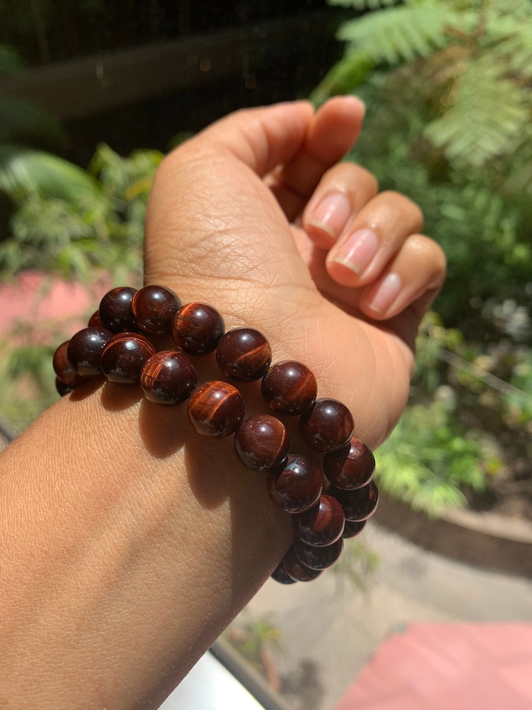 Red Tigers Eye Bracelet Crystal Jewelry Tigers Eye Red - Etsy España