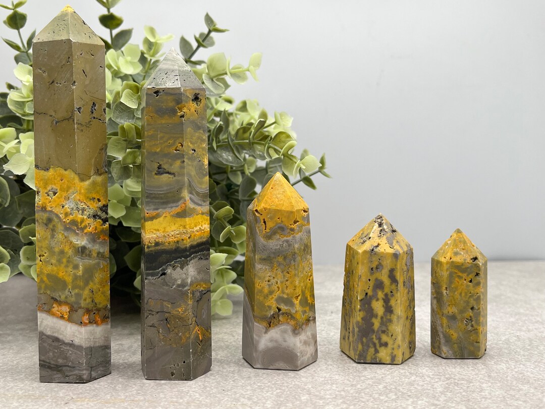 Bumblebee Jasper Bumblebee Jasper Towers Bumblebee Jasper Points Crystals for the Solar Plexus ...