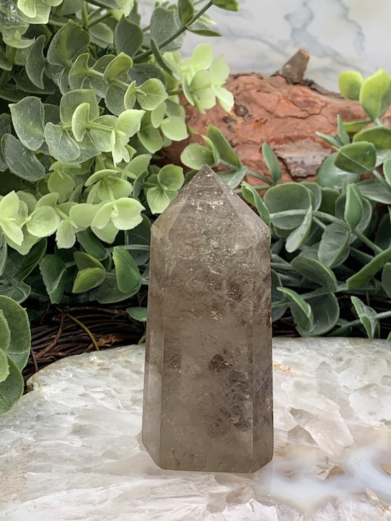 Red Rutile in Garden Quartz Red Rutile in Smoky Quartz - Etsy