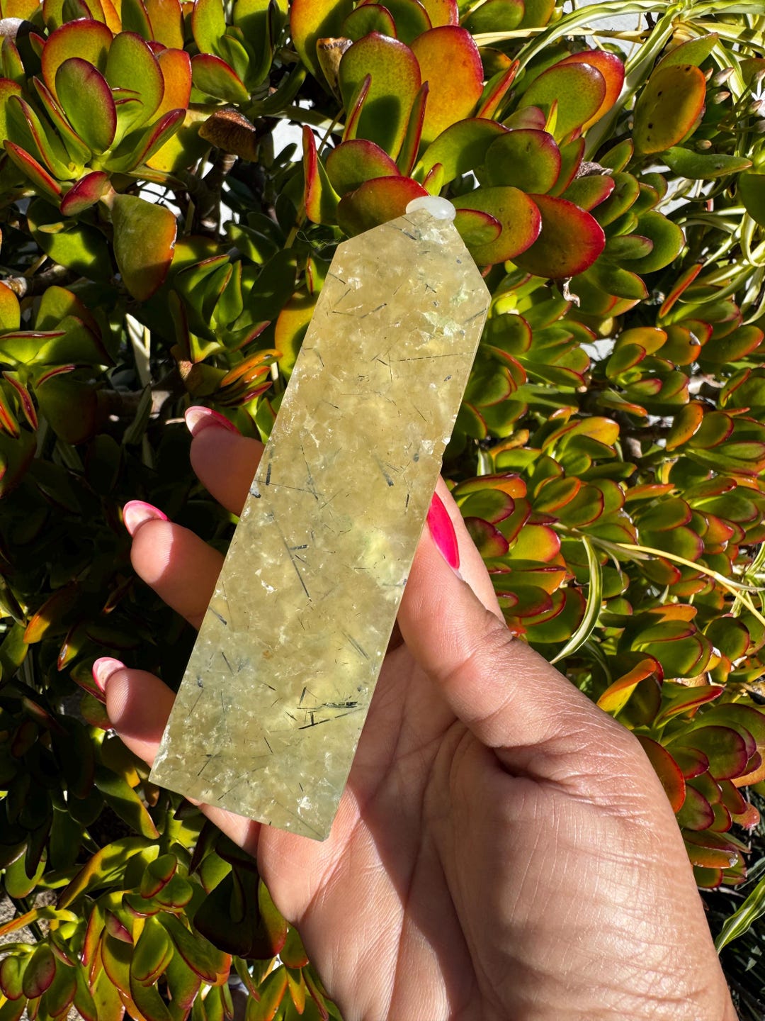 GOLDEN PREHNITE Crystal Tower With EPIDOTE • A Crystal Collector’s ...