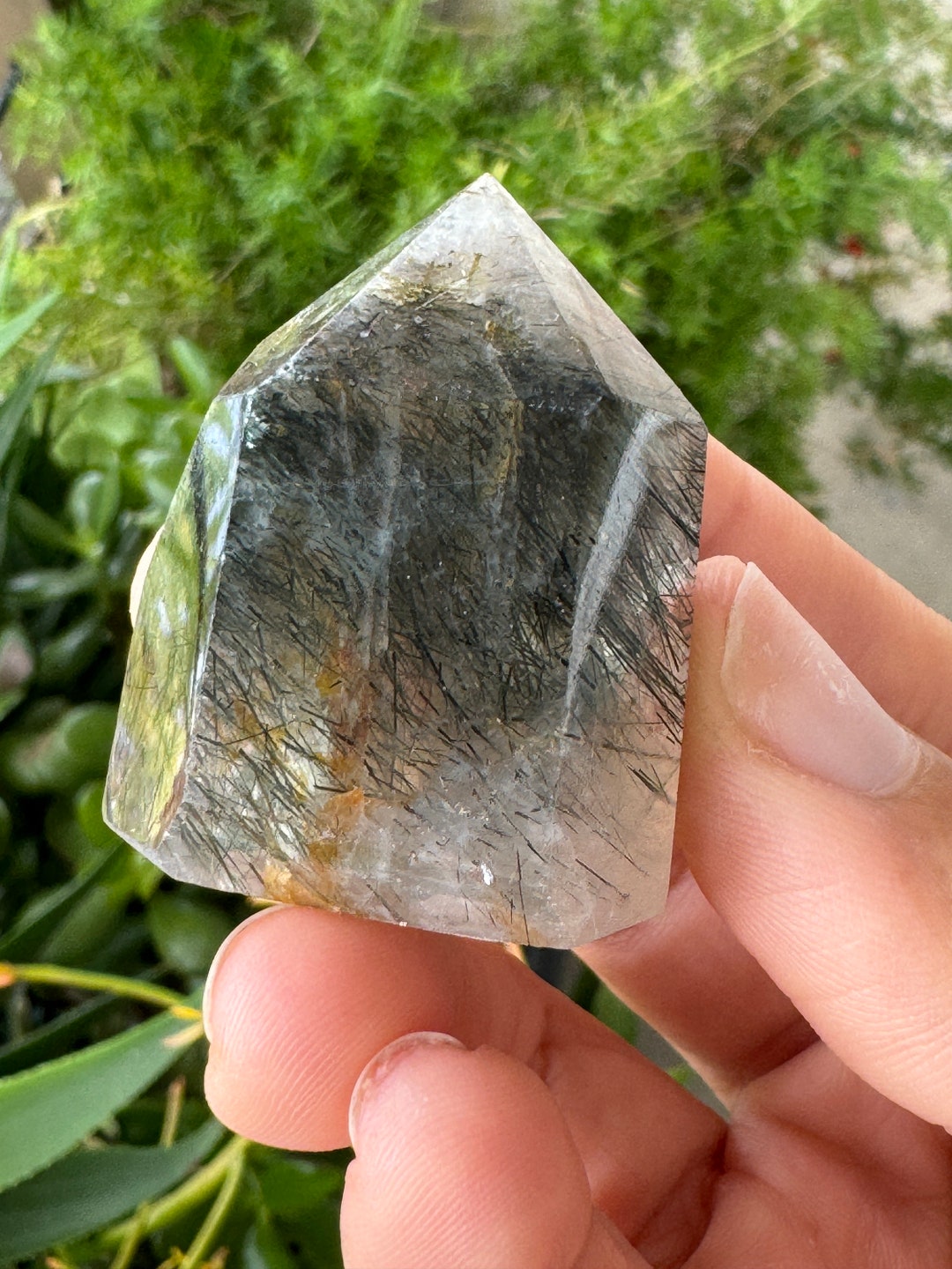 Rutile Rutilated Green Rutilated Quartz Green Rutilated Quartz Points ...
