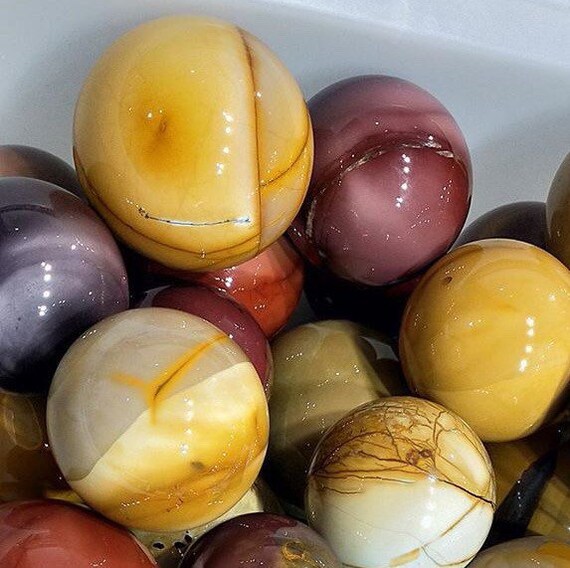 Mookaite Colorful Australian Mookaite Jasper Spheres - Etsy
