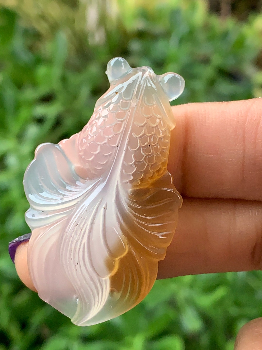 Agate Goldfish Carvings • Agate Fancy Fish • Fancy Goldfish • Agate ...