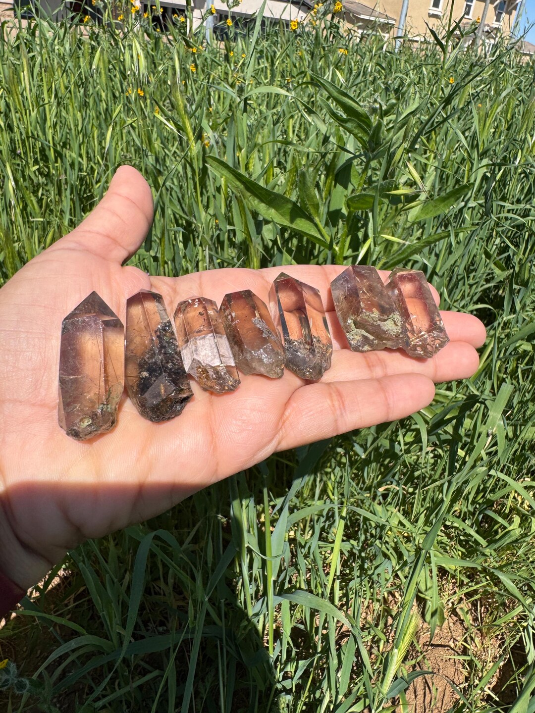 Rutile • Rutilated • High Grade Golden Rutilated Quartz Crystal Points ...