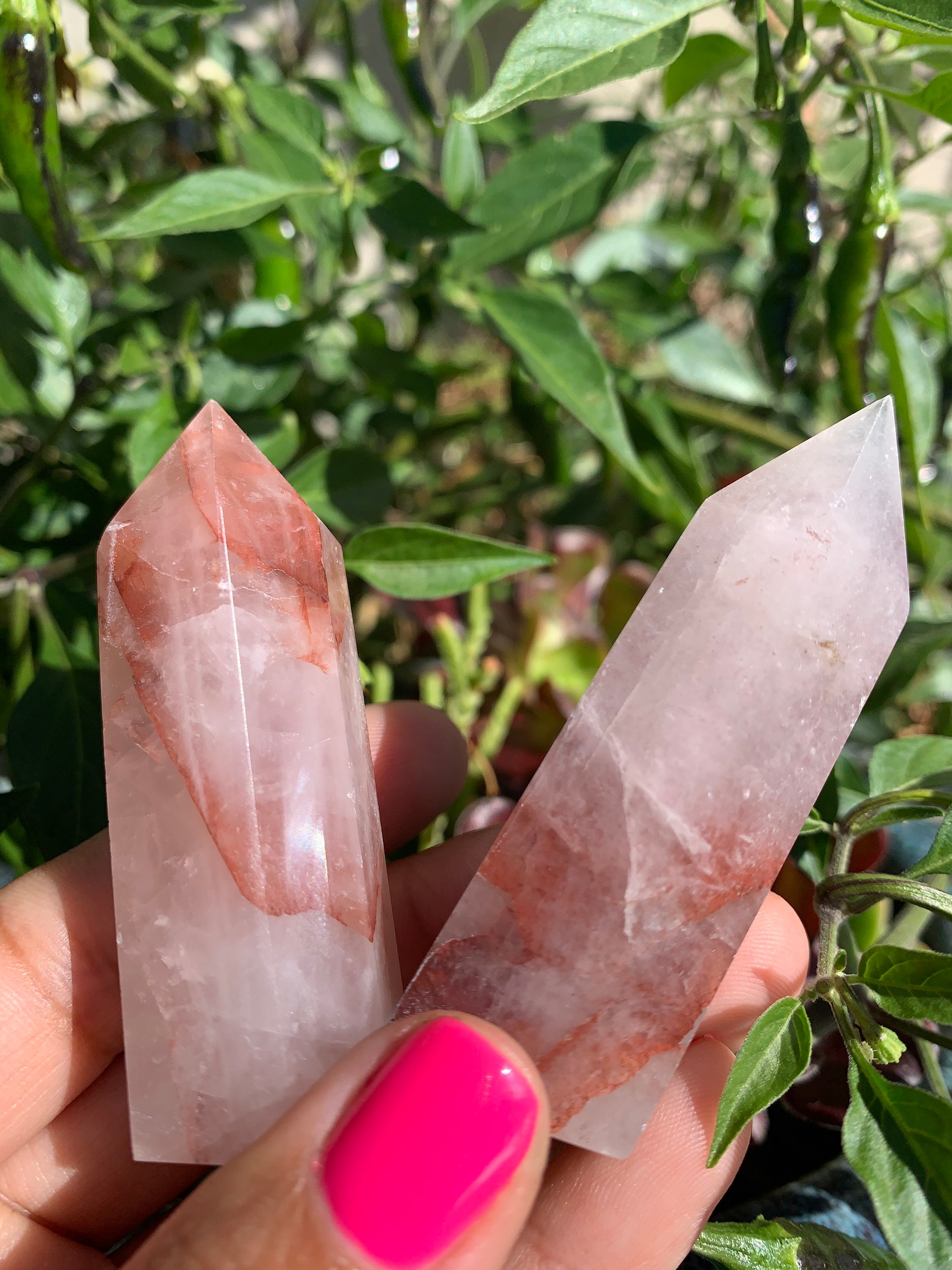 Fiery Fire Quartz • Fire Quartz Towers and Sphere • Fire Quartz ...