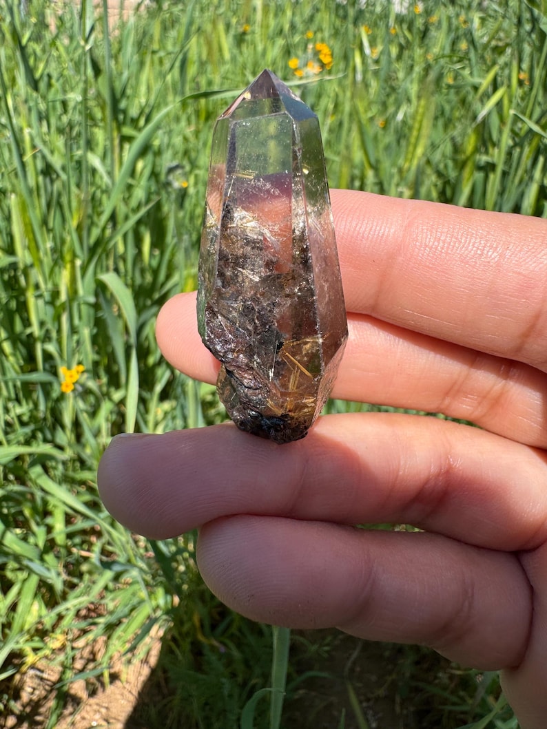 Rutile • Rutilated • High Grade Golden Rutilated Quartz Crystal Points ...
