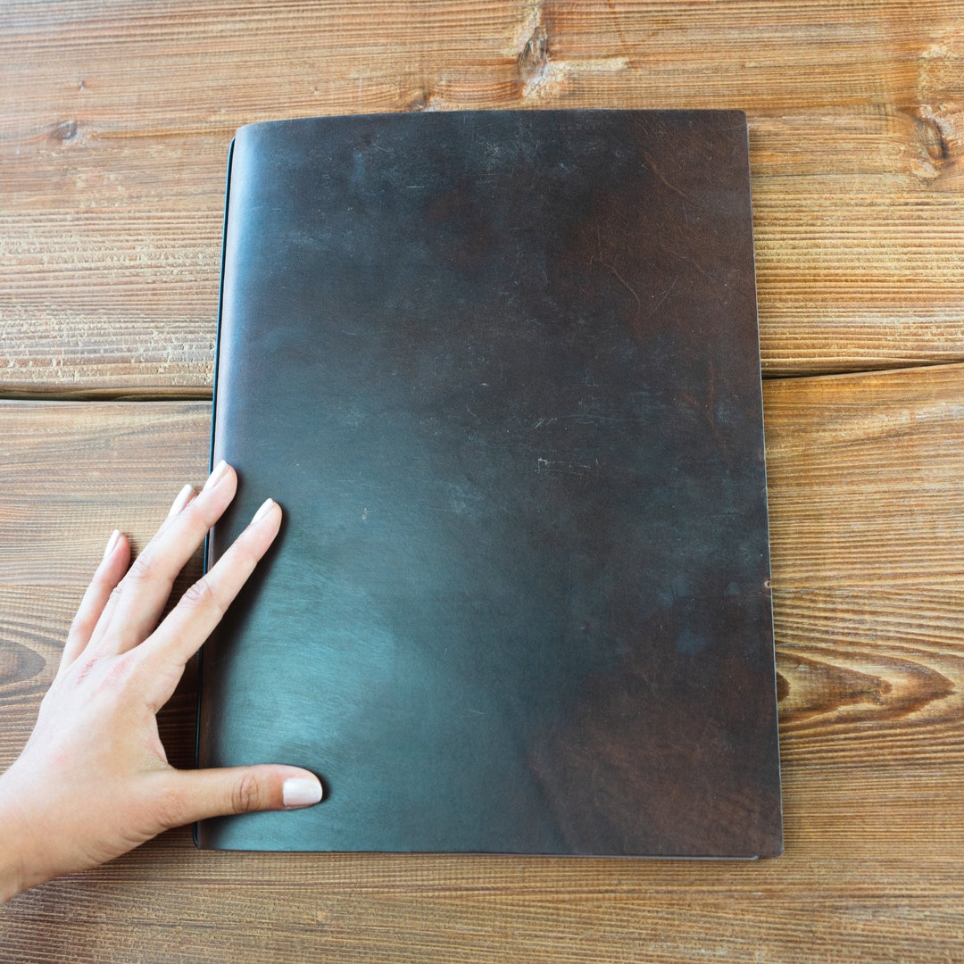 Leather Notebook in A4 Format X17, Color Brown-marone, Made in Germany ...