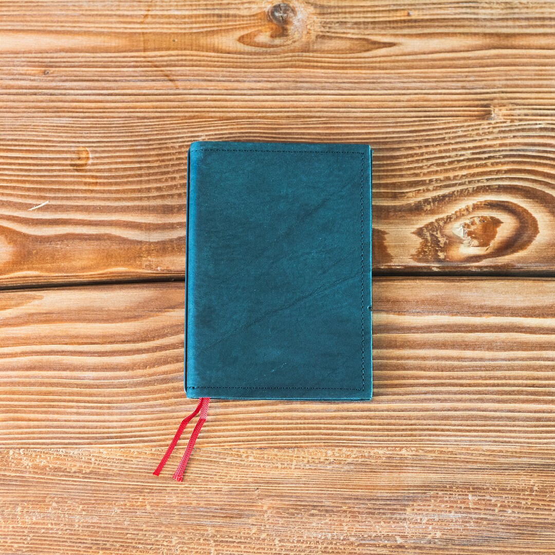 A6 X17 Size Leather Notebook, Black Color, Made in Germany, Belgian ...