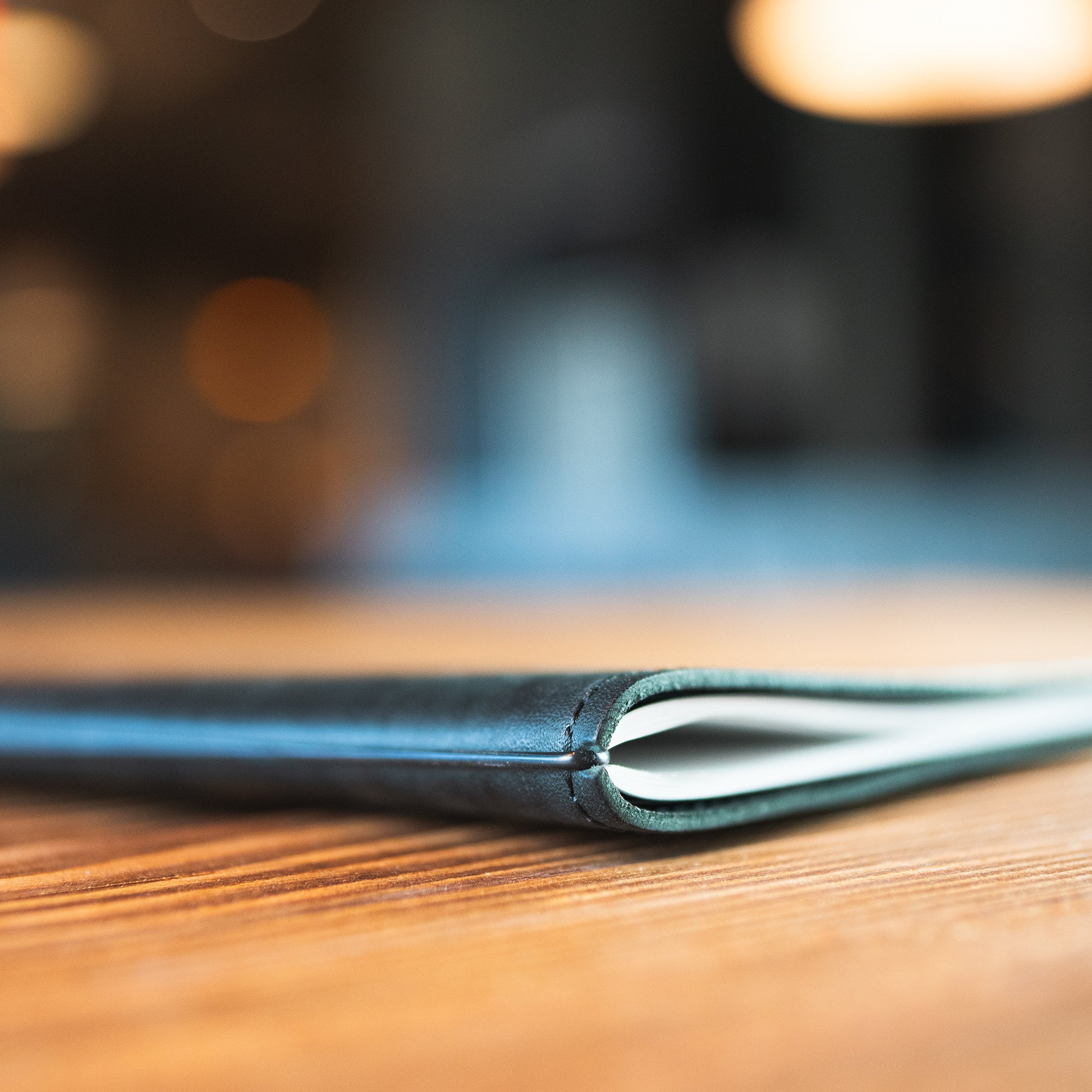 A6 X17 Size Leather Notebook, Black Color, Made in Germany, Belgian ...