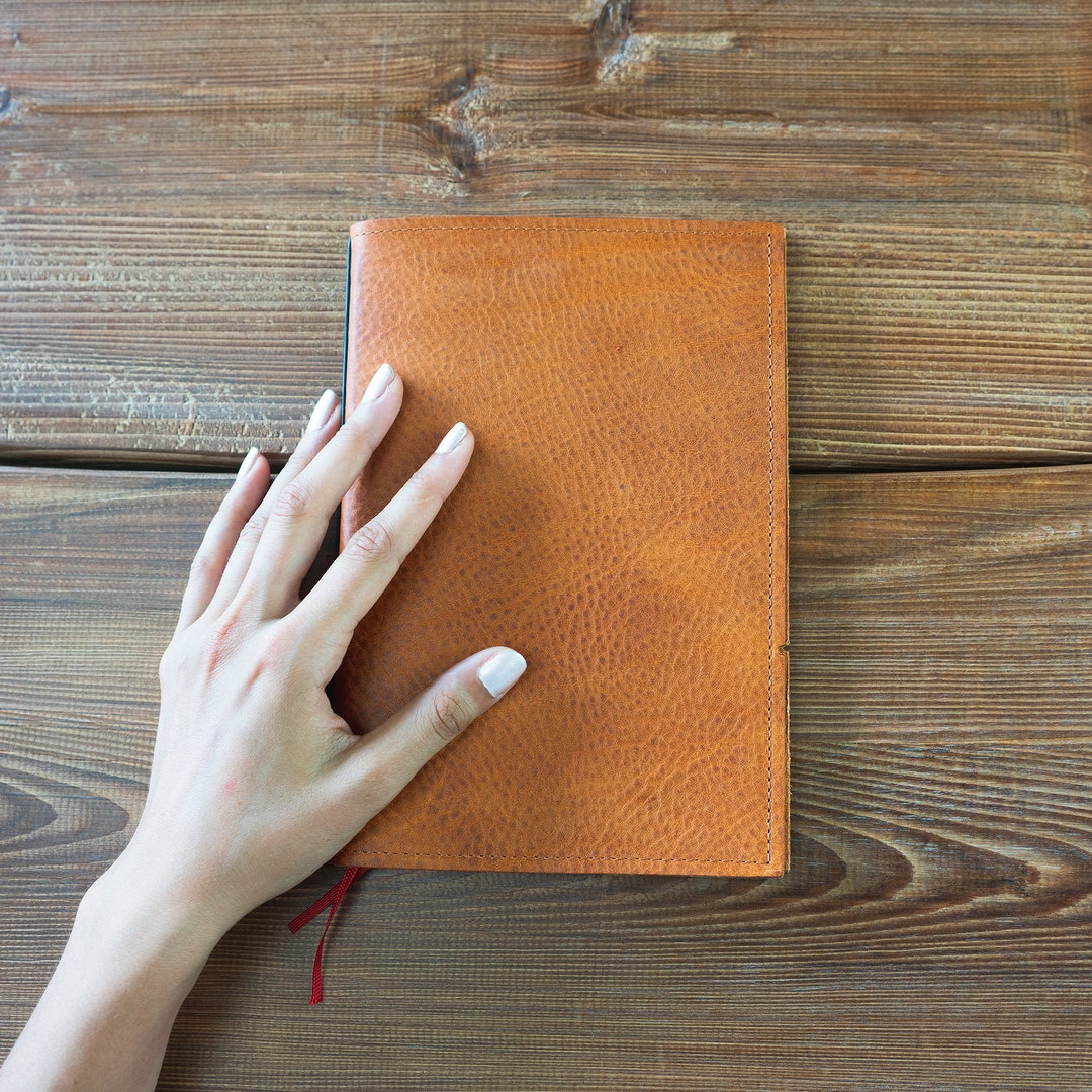 Leather Notebook A5 Size X17, Color Brown-cognac, Made in Germany ...