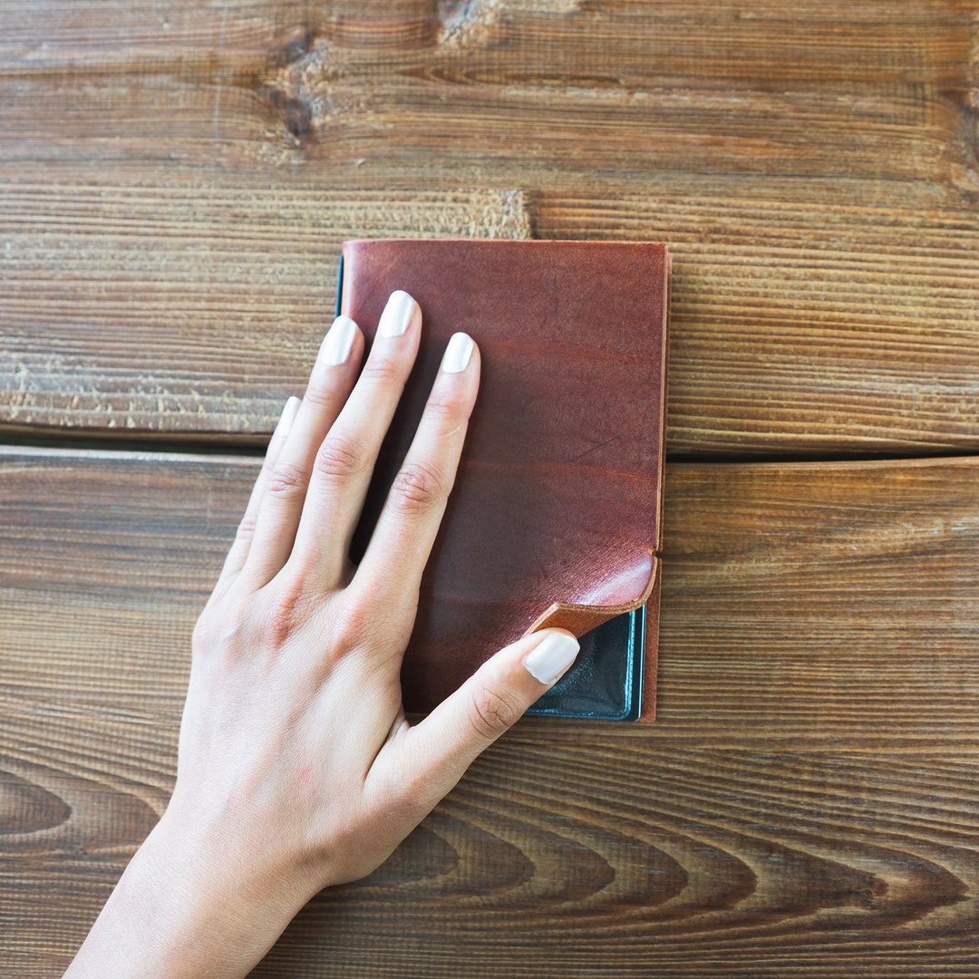 Leather Notebook A6 Size X17, Color Brown-brandy, Made in Germany ...
