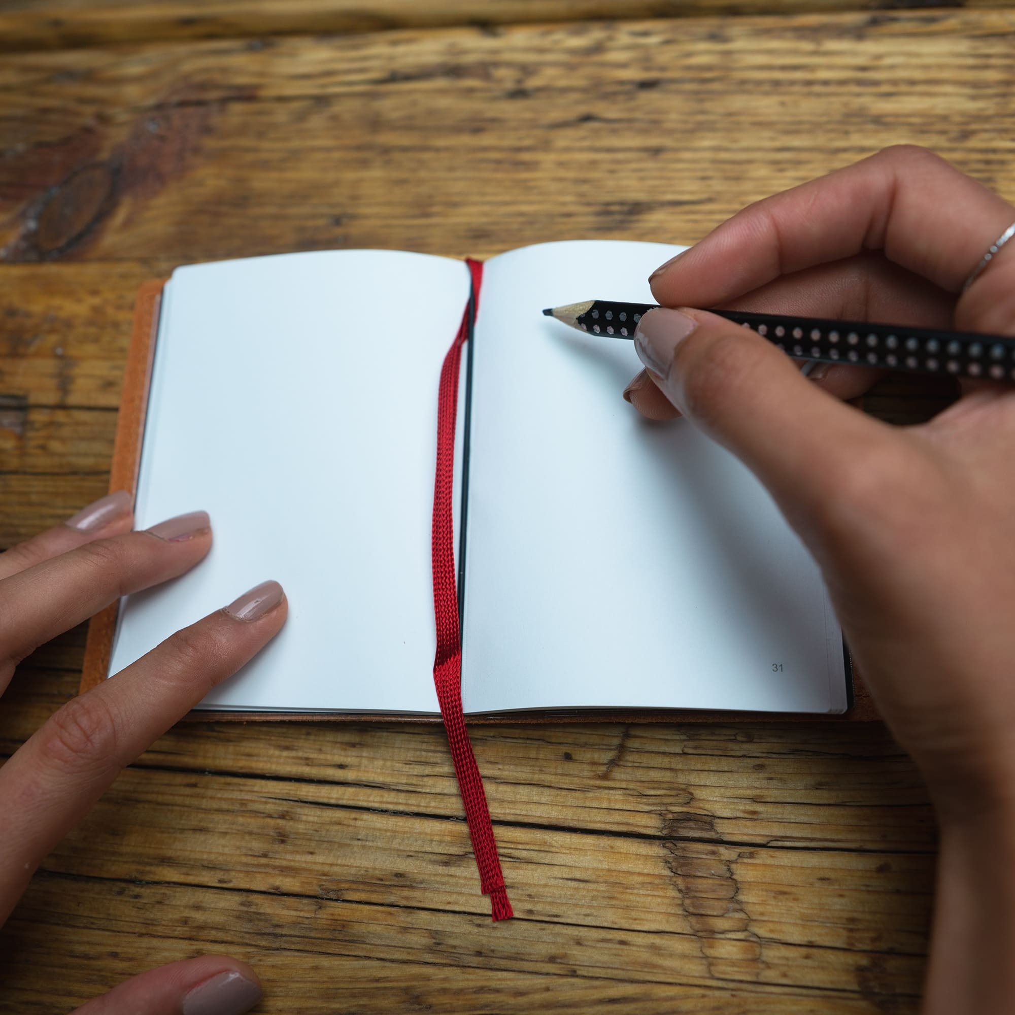 Leather Notebook in A7 Format X17, Color Brown-cognac, Made in Germany ...