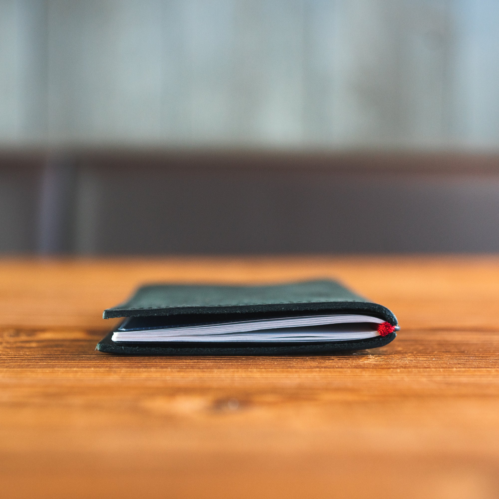 A6 X17 Size Leather Notebook, Black Color, Made in Germany, Belgian ...