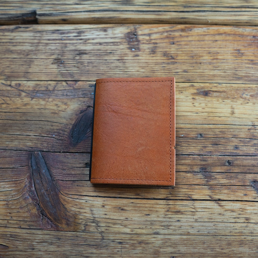 Leather Notebook in A7 Format X17, Color Brown-cognac, Made in Germany ...