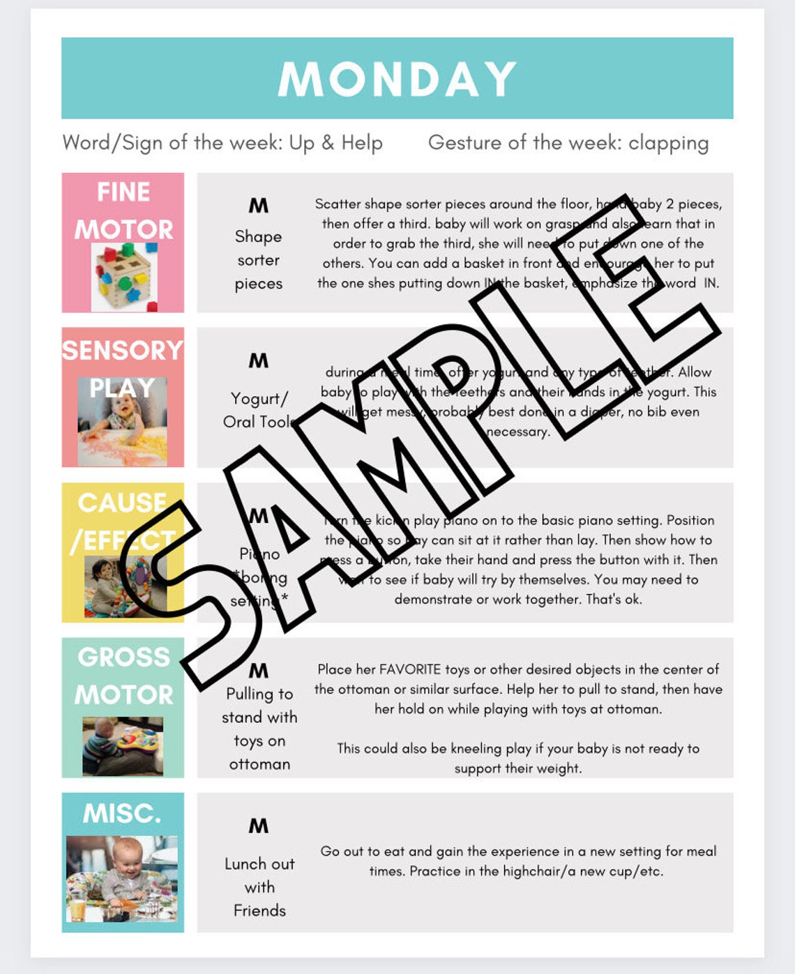 Toddler and Infant Lesson Plans and Curriculum - Etsy