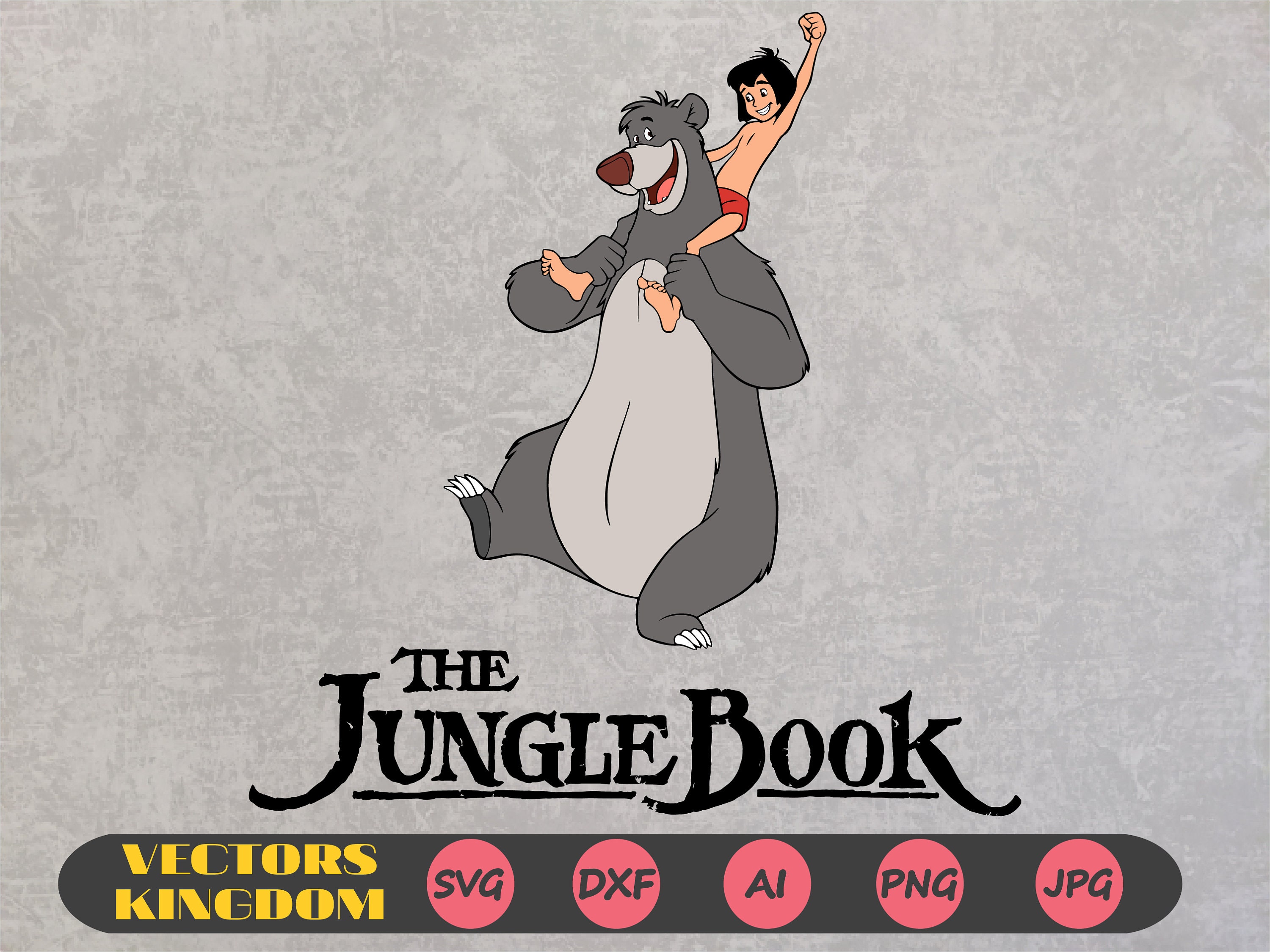 Jungle Book Svg, Mowgli Svg, Baloo Svg, Mowgli Cut File, Baloo Cricut ...