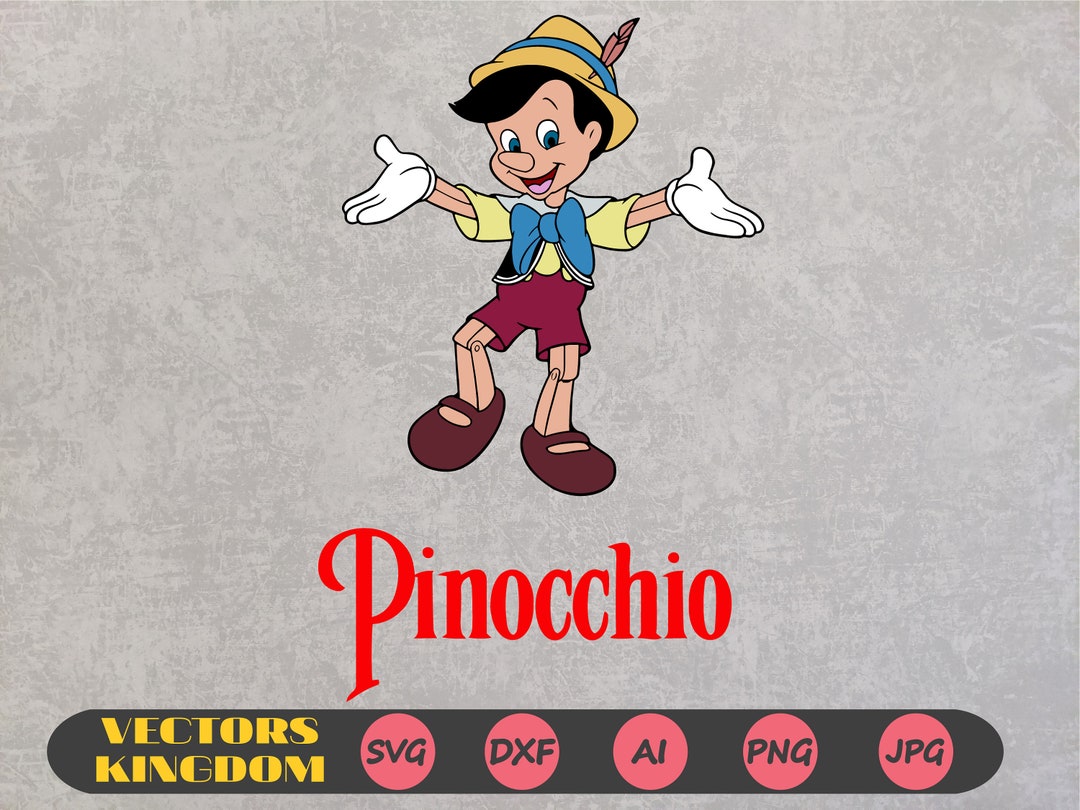 Pinocchio Svg, Pinocchio Cricut, Svg Files for Cricut, Pinocchio Vector ...