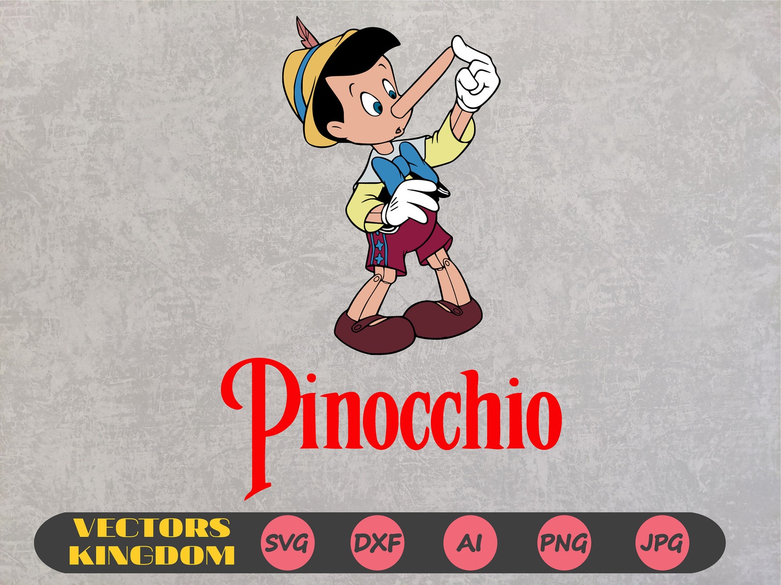 Pinocchio Svg, Pinocchio Cricut, Svg Files for Cricut, Pinocchio Vector ...