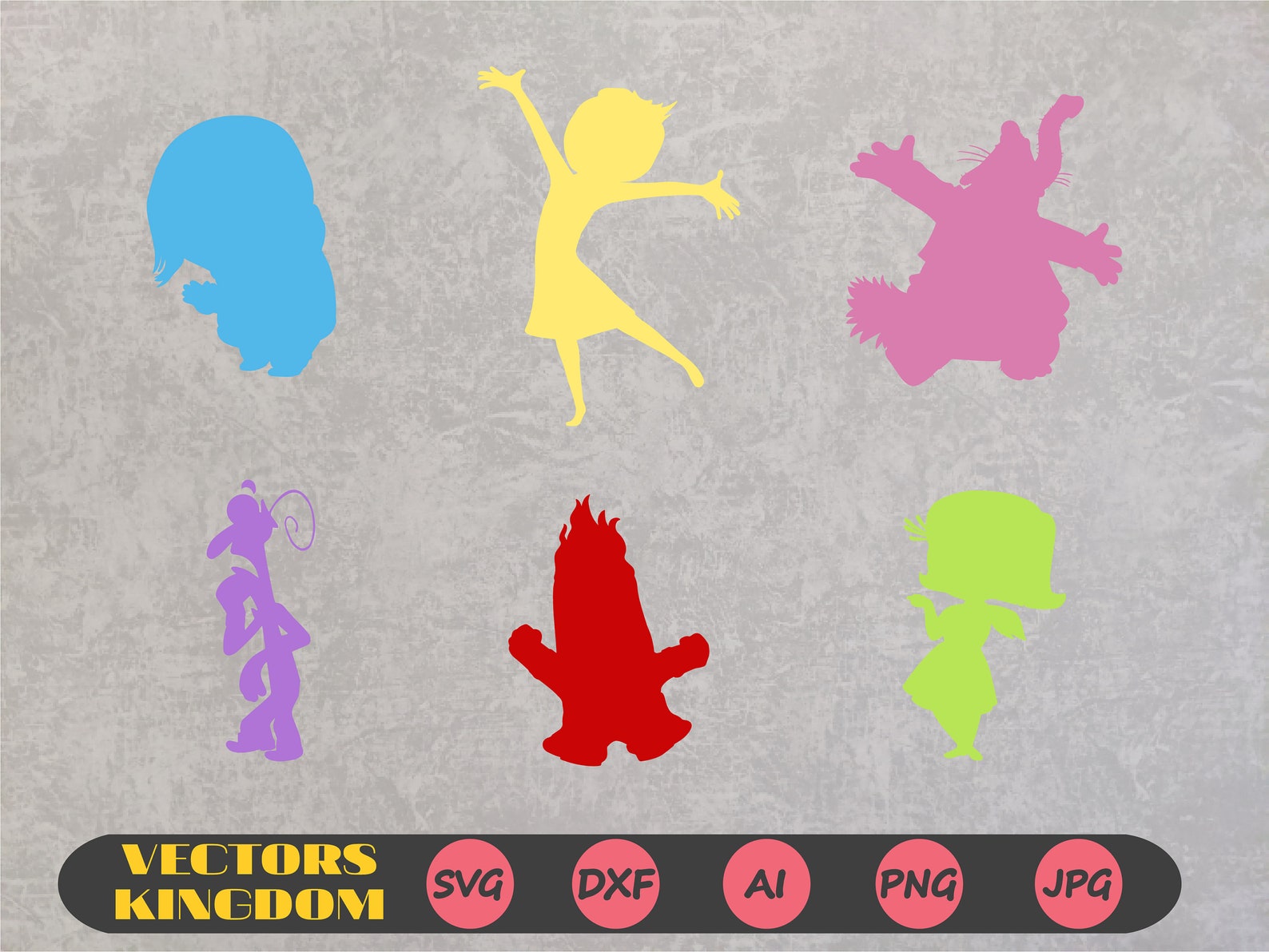 Inside Out Svg, Inside Out Joy Svg, Sadness Svg, Anger Svg, Fear Svg ...