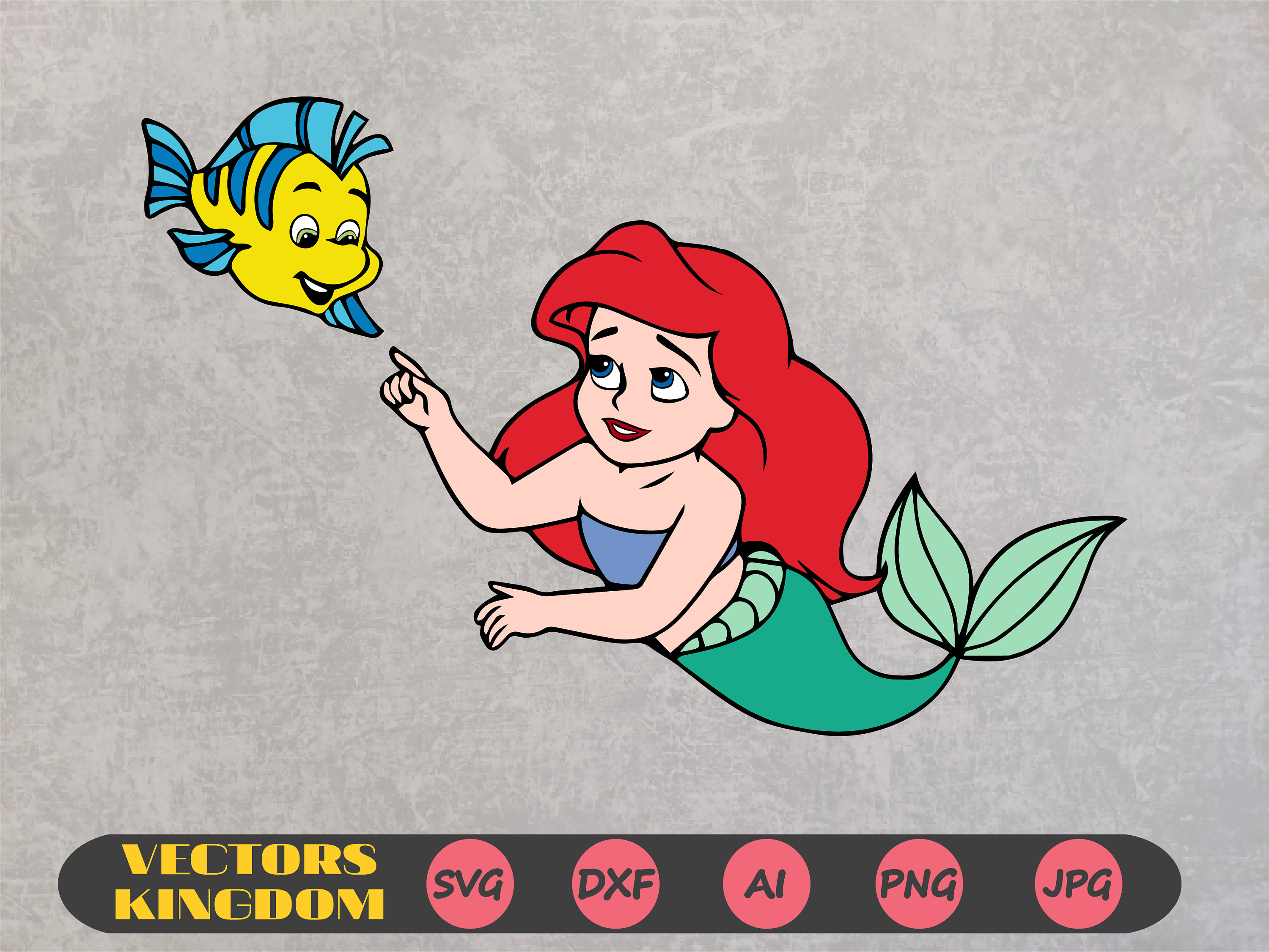 Ariel svg, Baby Ariel svg, Little Mermaid svg, Cartoon Princess svg ...