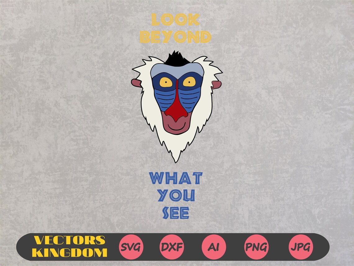 Look Beyond What You See Svg Lion King Svg Rafiki Svg Lion - Etsy