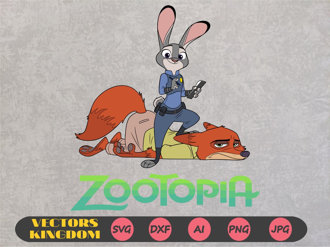 Zootopia Svg Nick Wilde Svg Judy Hopps Svg Zootropolis Svg - Etsy