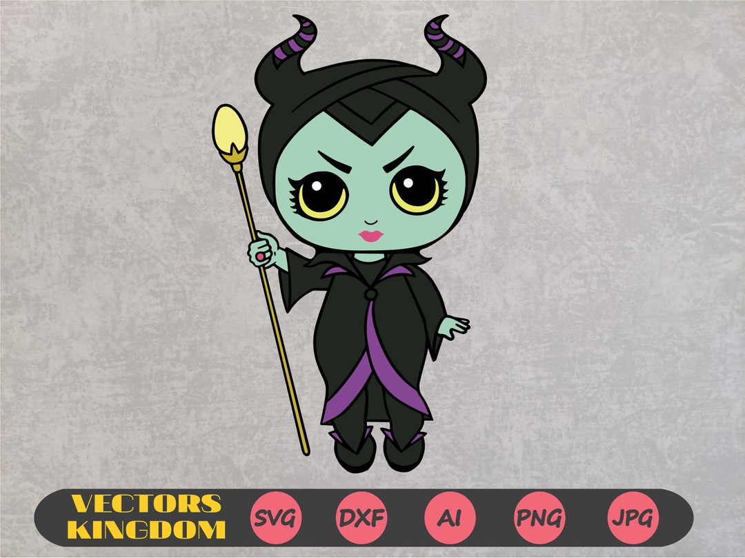 Maleficent Svg Baby Maleficent Svg Fairytale Villain Svg - Etsy