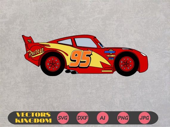 Lightning Mcqueen Side View Template