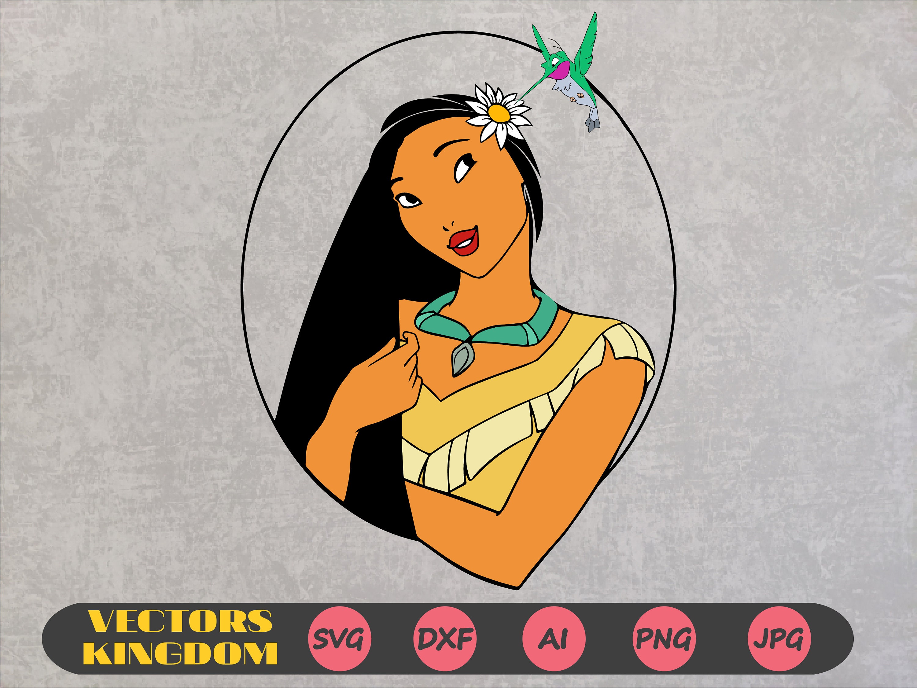Pocahontas Svg Fairytale Princess Svg Pocahontas Cut File - Etsy