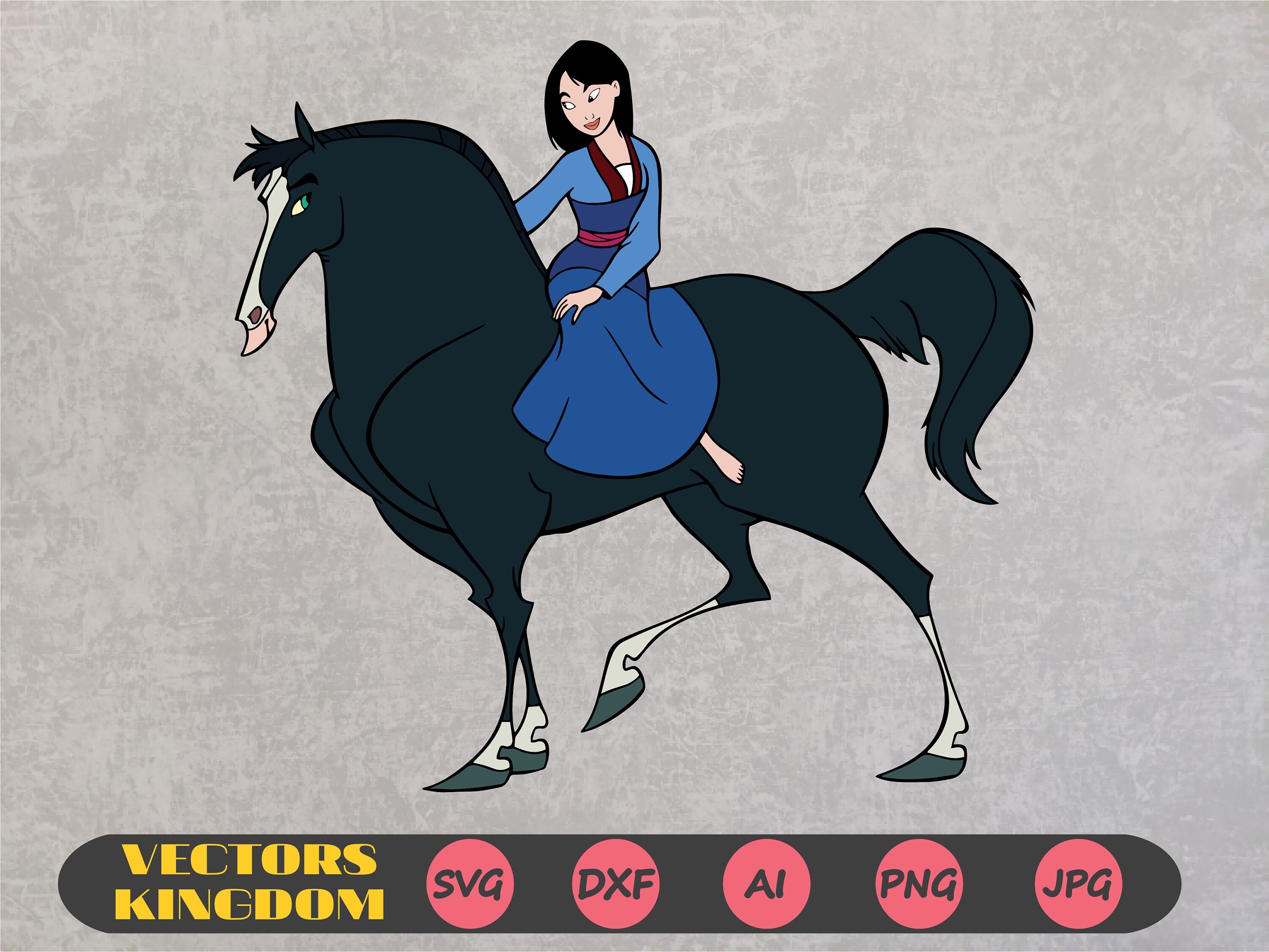 Mulan Svg, Khan Khan Svg, Mulan Silhouette Svg, Mulan Cut File, Mulan ...