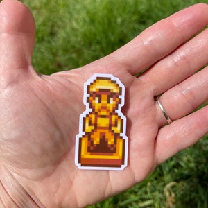 Golden Lewis Statue Sticker, Mayor Lewis, Stardew Valley Sticker, Vinyl ...