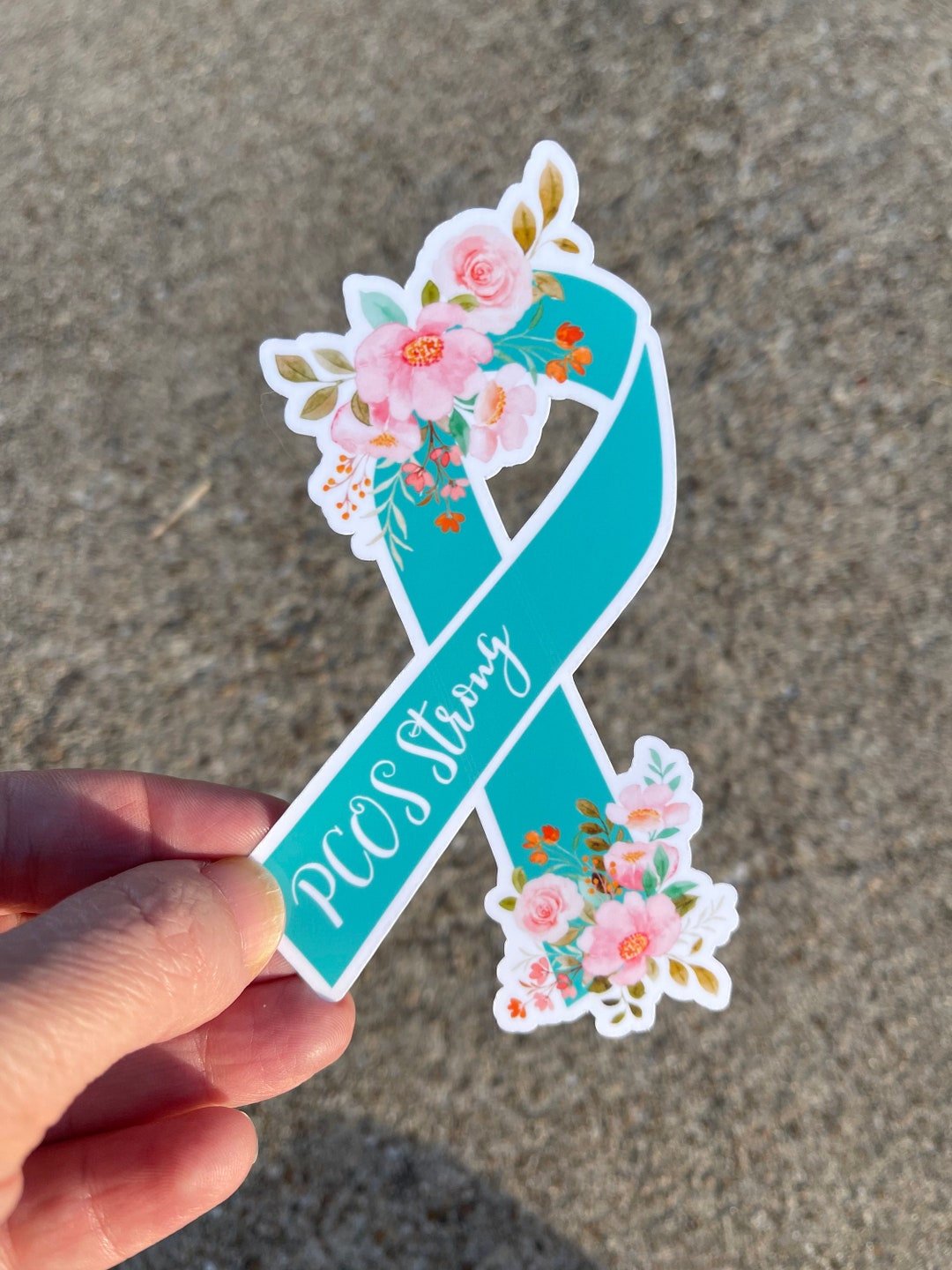 PCOS Strong, Polycystic Ovarian Syndrome, Teal Ribbon, PCOS Support ...