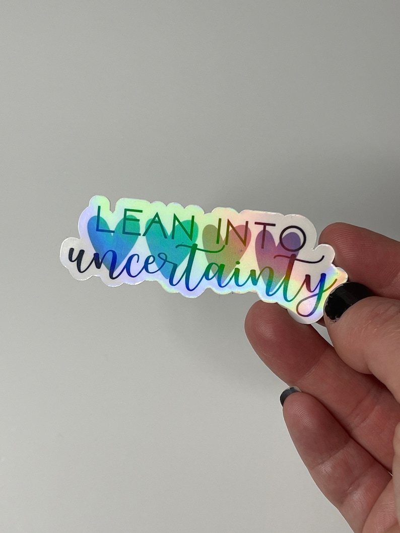 Lean Into Uncertainty Mental Health Support ERP Sticker OCD - Etsy