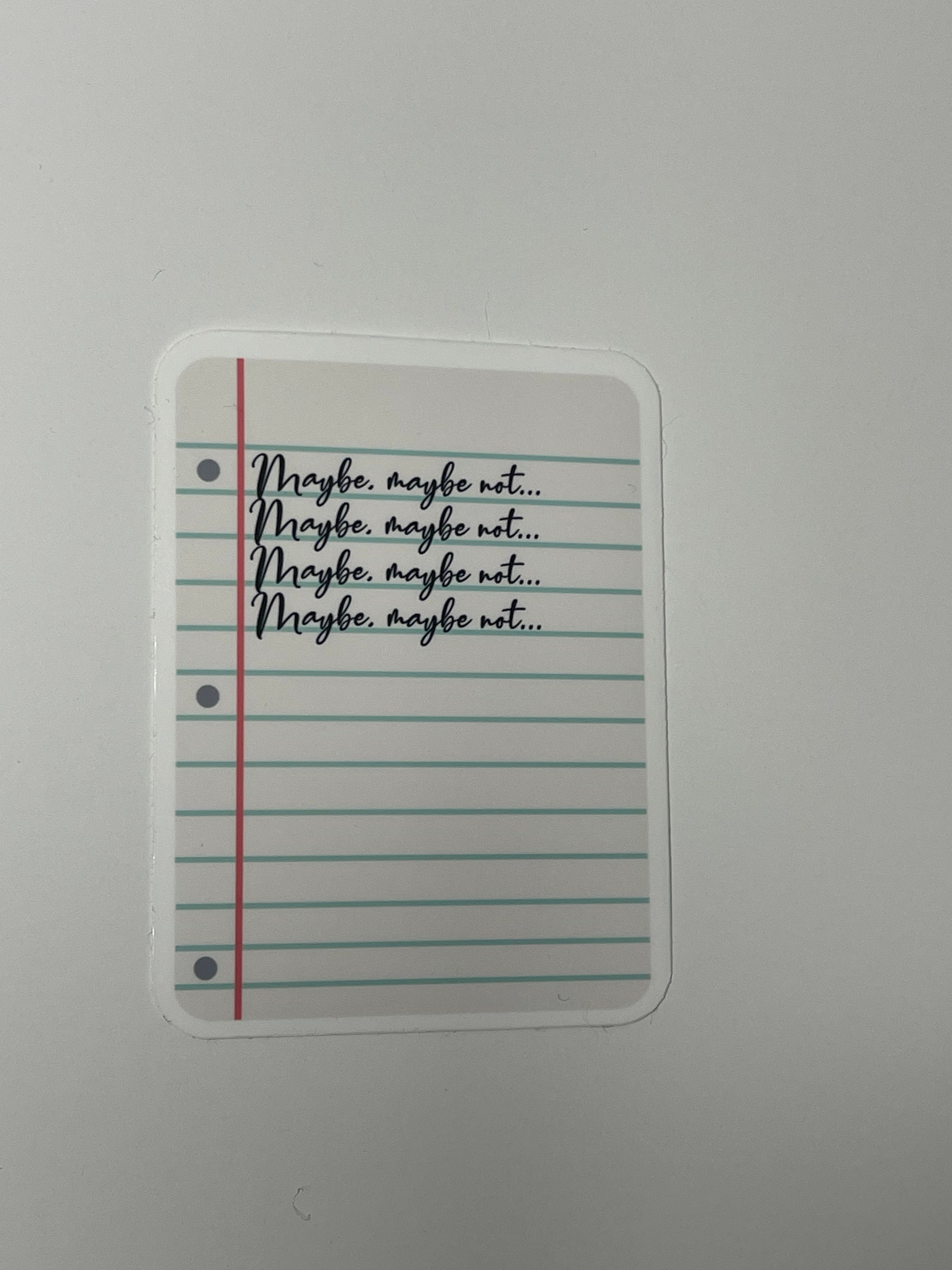 Exposure Therapy Sticker Maybe Maybe Not OCD Sticker Vinyl - Etsy