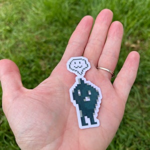 Krobus With Happy Emote Sticker, Stardew Valley, Gamer Sticker, Vinyl ...