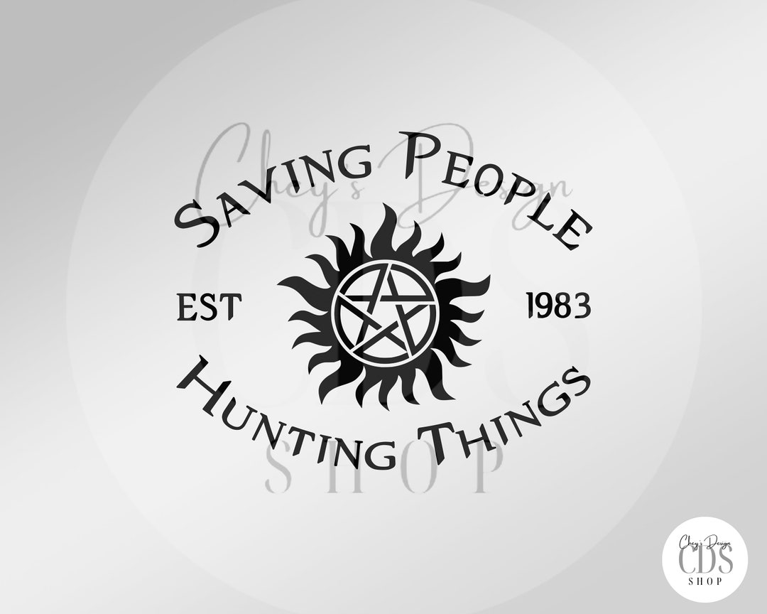 Supernatural Vinyl Decal, Saving People Hunting Things, Waterproof ...