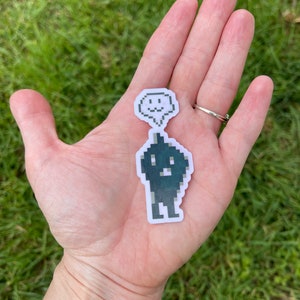 Krobus With Happy Emote Sticker, Stardew Valley, Gamer Sticker, Vinyl ...