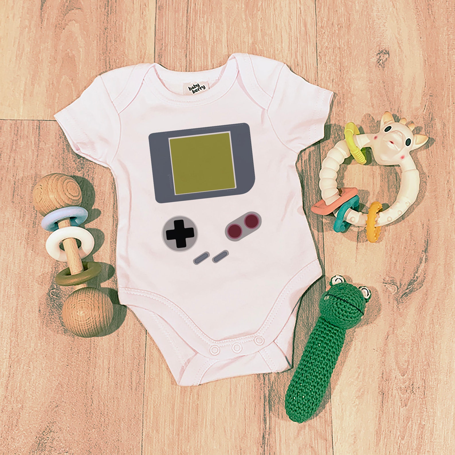 NINTENDO Game Boy Inspired Printed Baby Onesie / Bodysuit / - Etsy