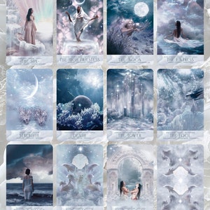 Age of Aquarius Tarot | 88 Cards | Guidebook | Holographic Foil ...