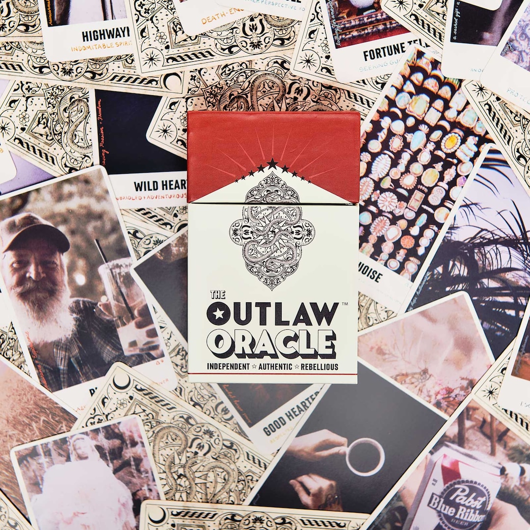 The Outlaw Oracle Card Deck | Gold Foil | Country Western Inspired ...